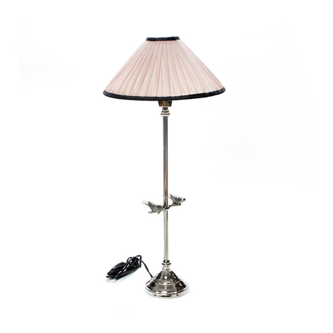 Design Table Lamp Bird Table Lamp Birds Metal Fabric Umbrella - Etsy