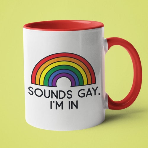 Lgbt Pride Flag Mug Lgbt Christmas Ts Lgbtq Coffee Mug Etsy