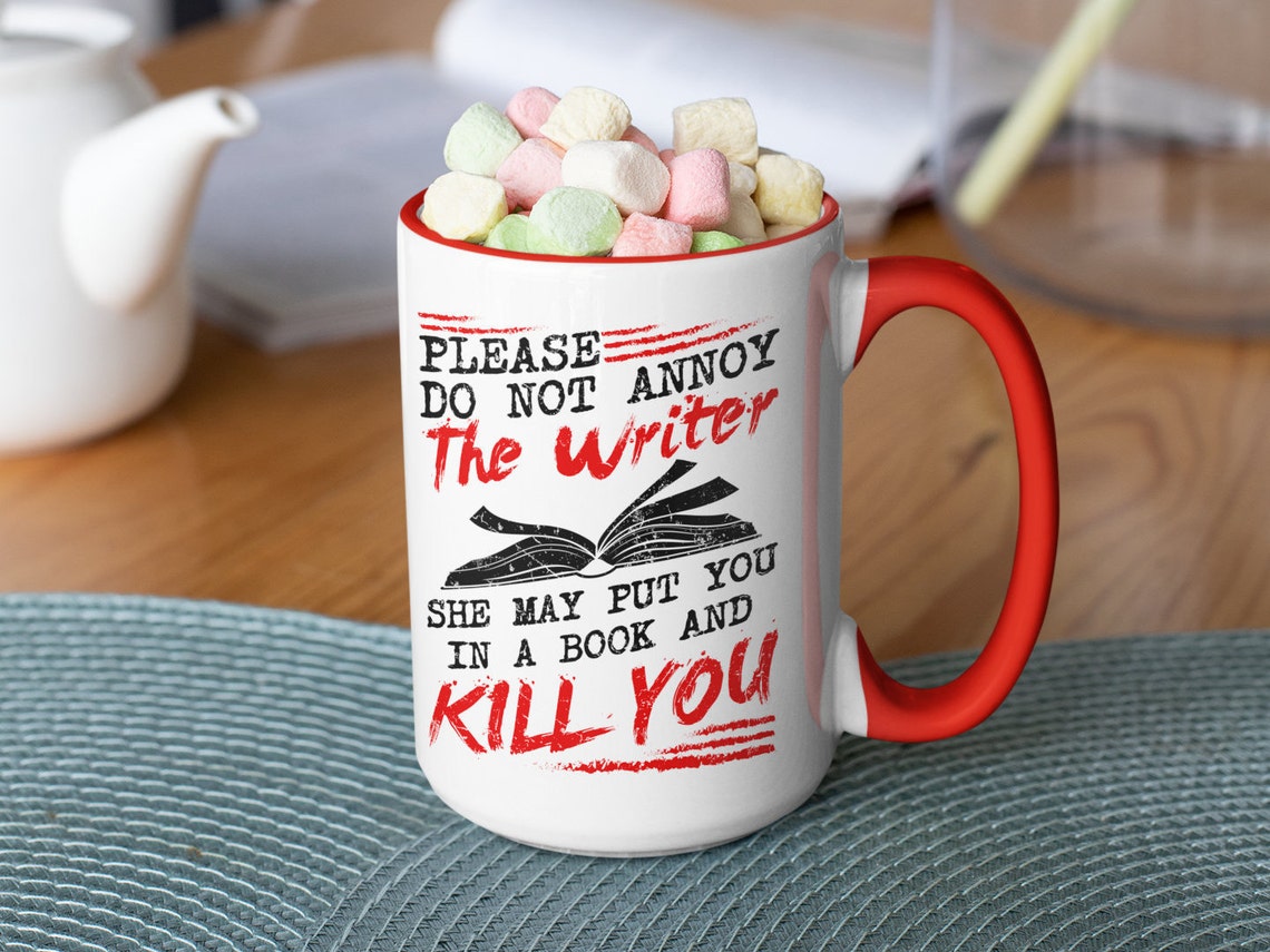 Writer Mug Author Mug Gifts for Writers Women Please Do Not | Etsy