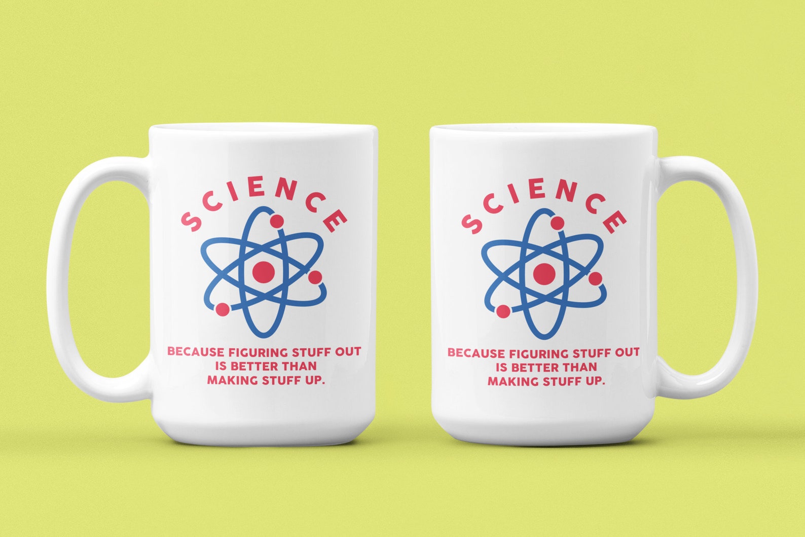 Science Mug, Science Teacher Gift, Funny Science Mug, Science Because ...