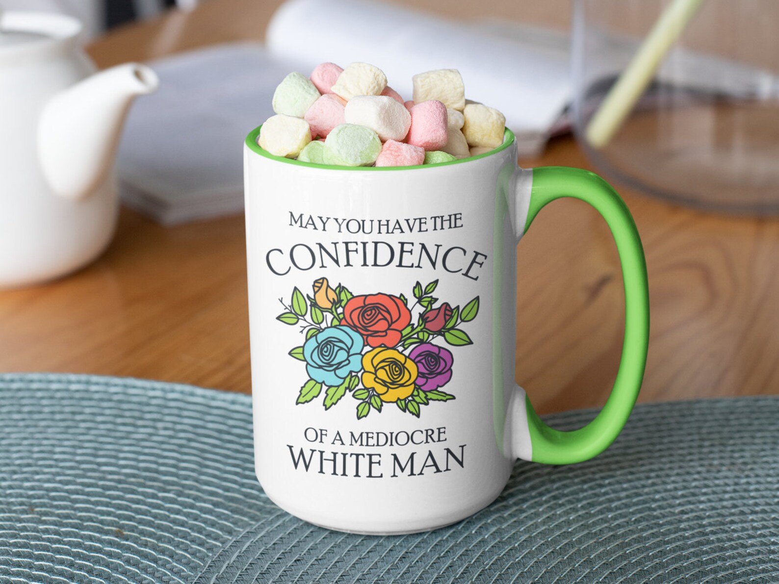 Feminist Gift, Mugs for Women, Funny Mug, May You Have the Confidence ...