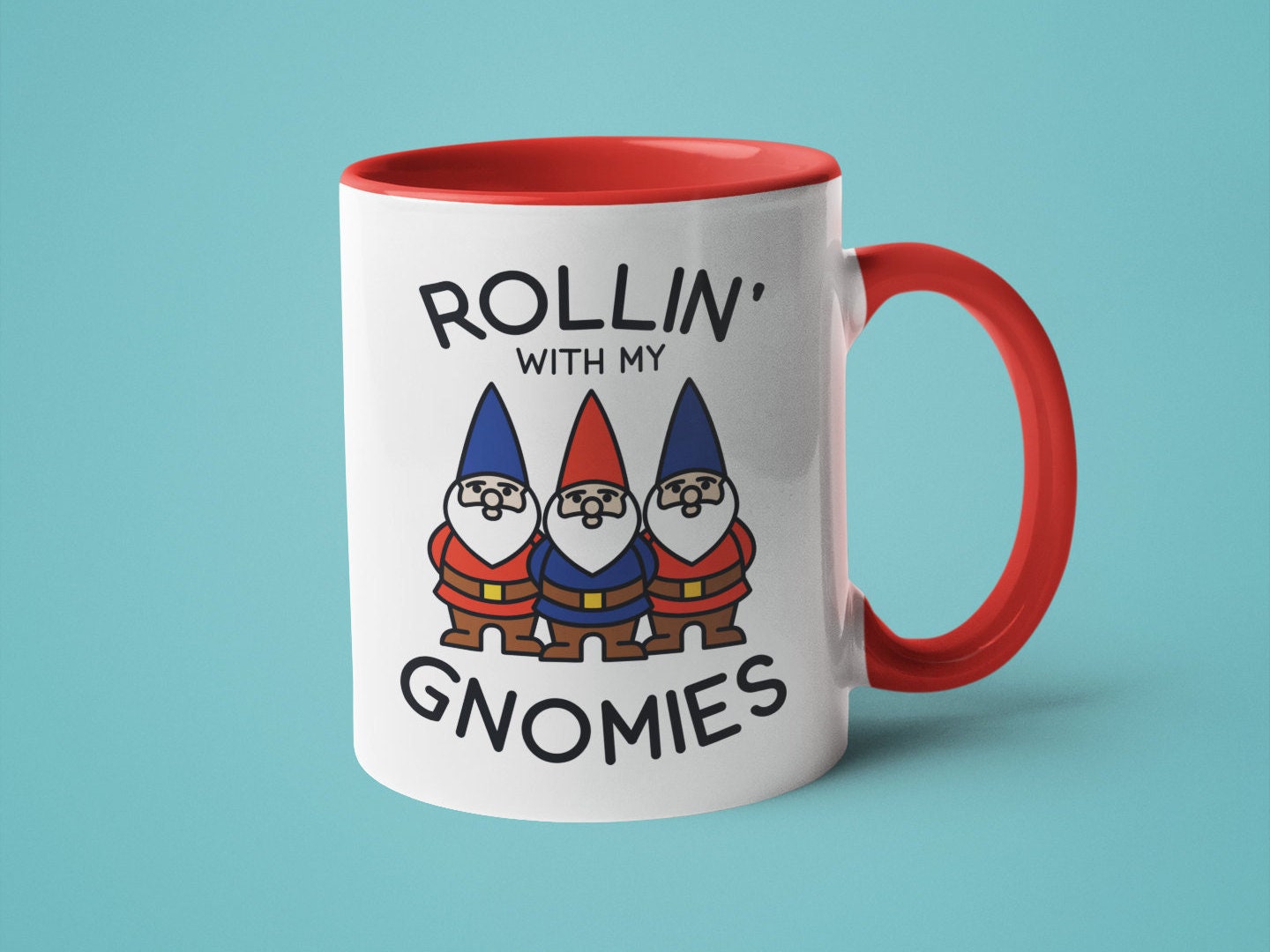 Funny Mug Gnome Mugs With Sayings Rollin With My Gnomies - Etsy