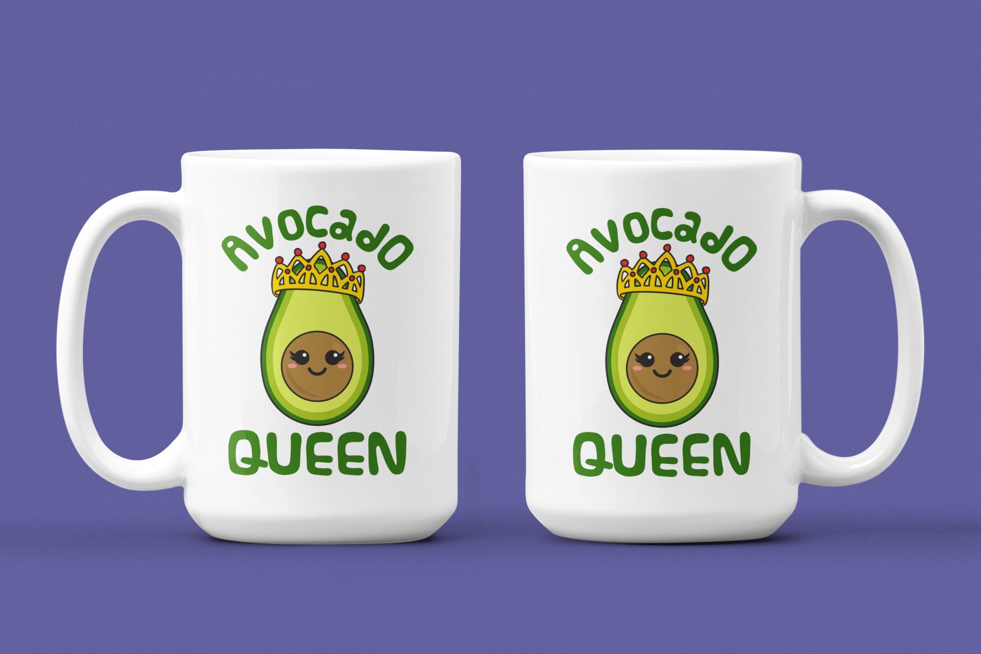 Avocado Queen Coffee Mug, Cute Foodie Gift - Etsy