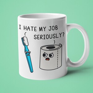 Funny Mug, Joke Mug, Gift for Boss, Mug for Coworker, I Hate My Job - Etsy