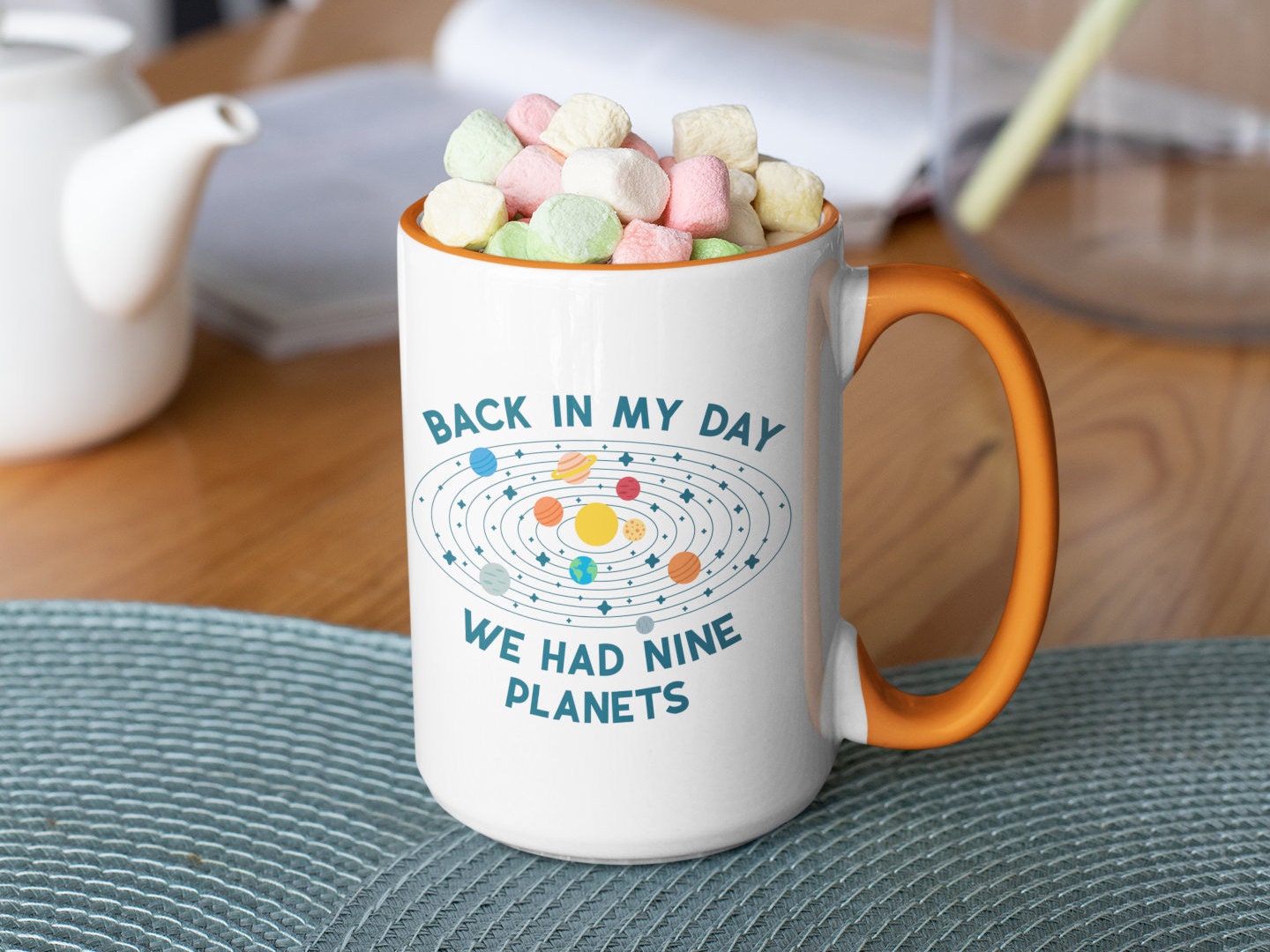 Pluto Mug, Gift for Dad, Space Mug, Back in My Day We Had Nine Planets ...