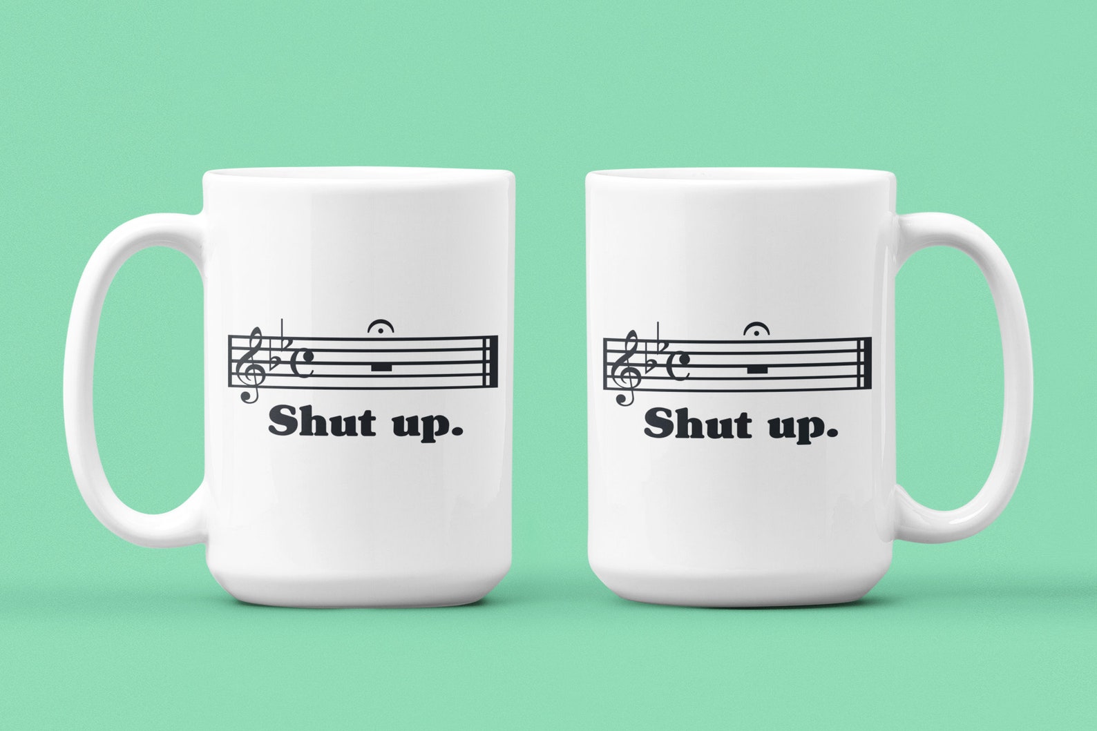 Music Mug Music Teacher Gift Music Gift Shut Up - Etsy
