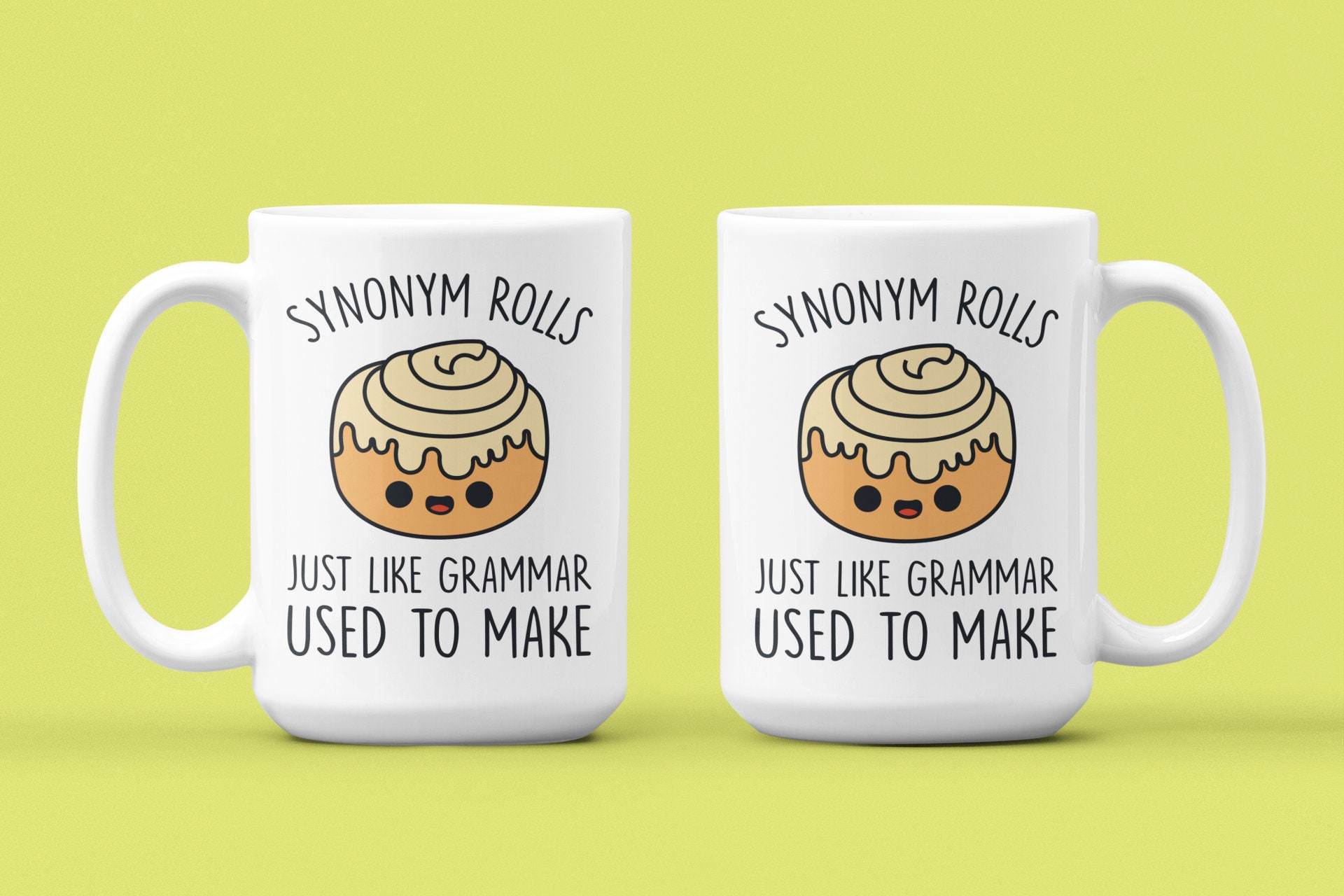 Grammar Mug, English Teacher Gift, Grammar Police, Synonym Rolls Just ...