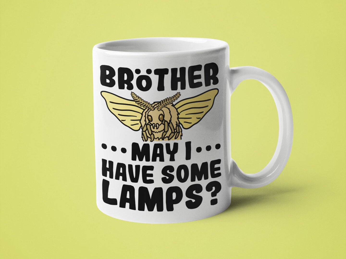 Moth Lamp Meme Mug Funny Coffee Mugs Moth Meme Gifts | Etsy