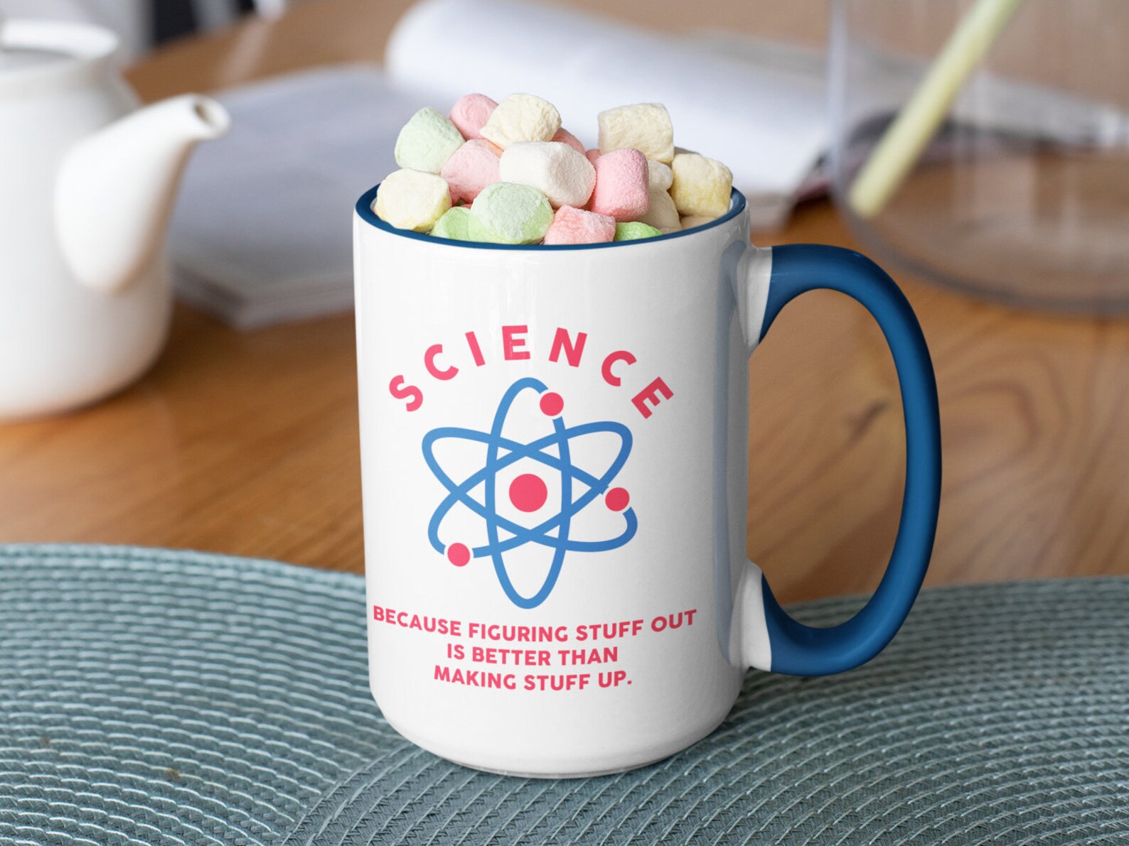 Science Mug, Science Teacher Gift, Funny Science Mug, Science Because ...