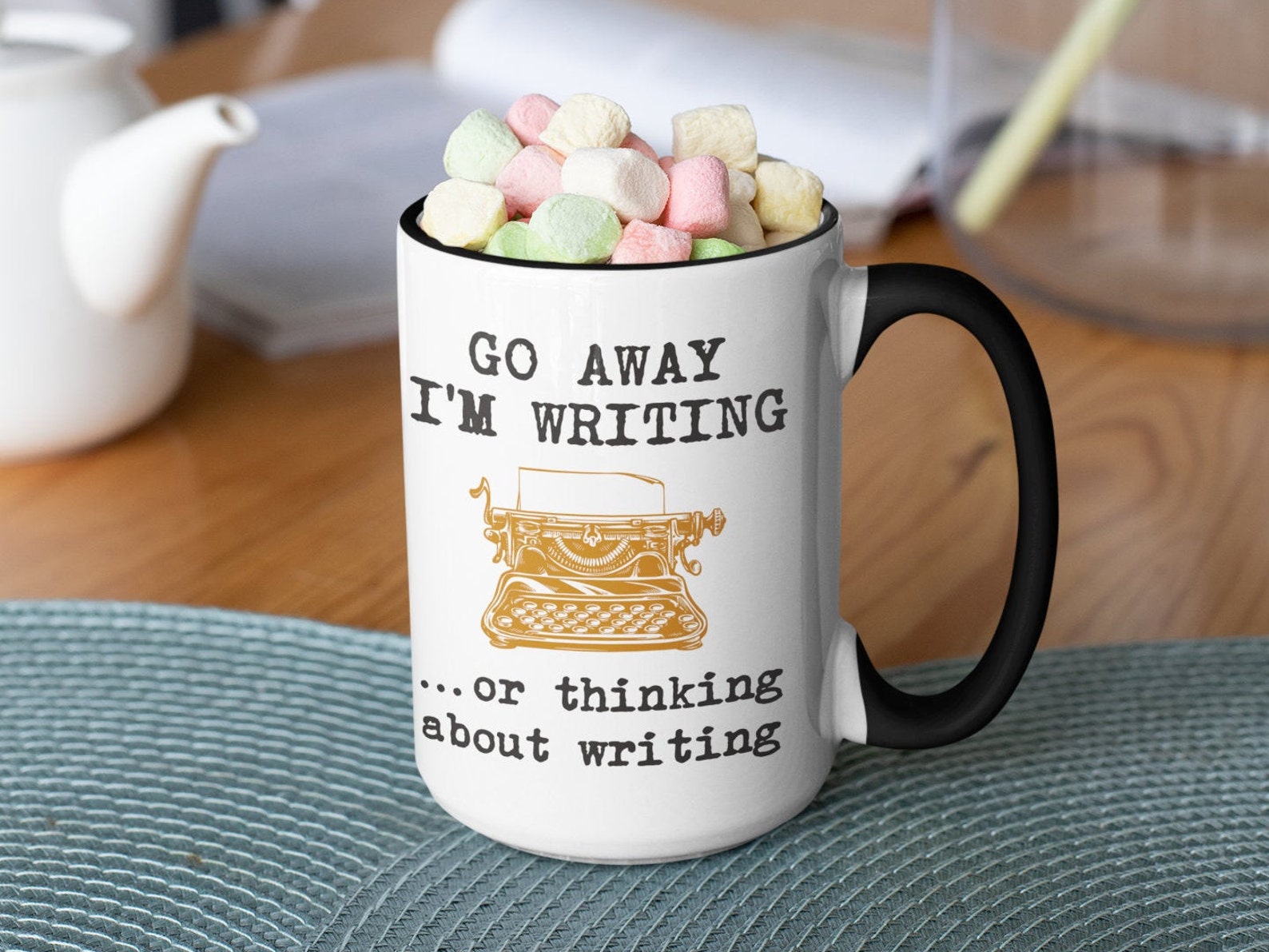Writing Mug Writer Mug Go Away I'm Writing or Thinking - Etsy