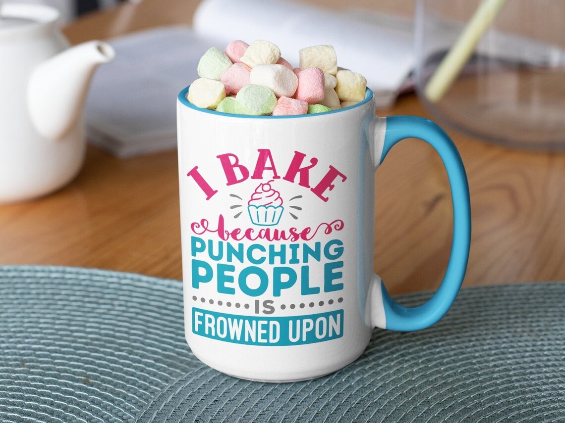 Baking Mug Bakers Gift Funny Baking Mug I Bake Because - Etsy