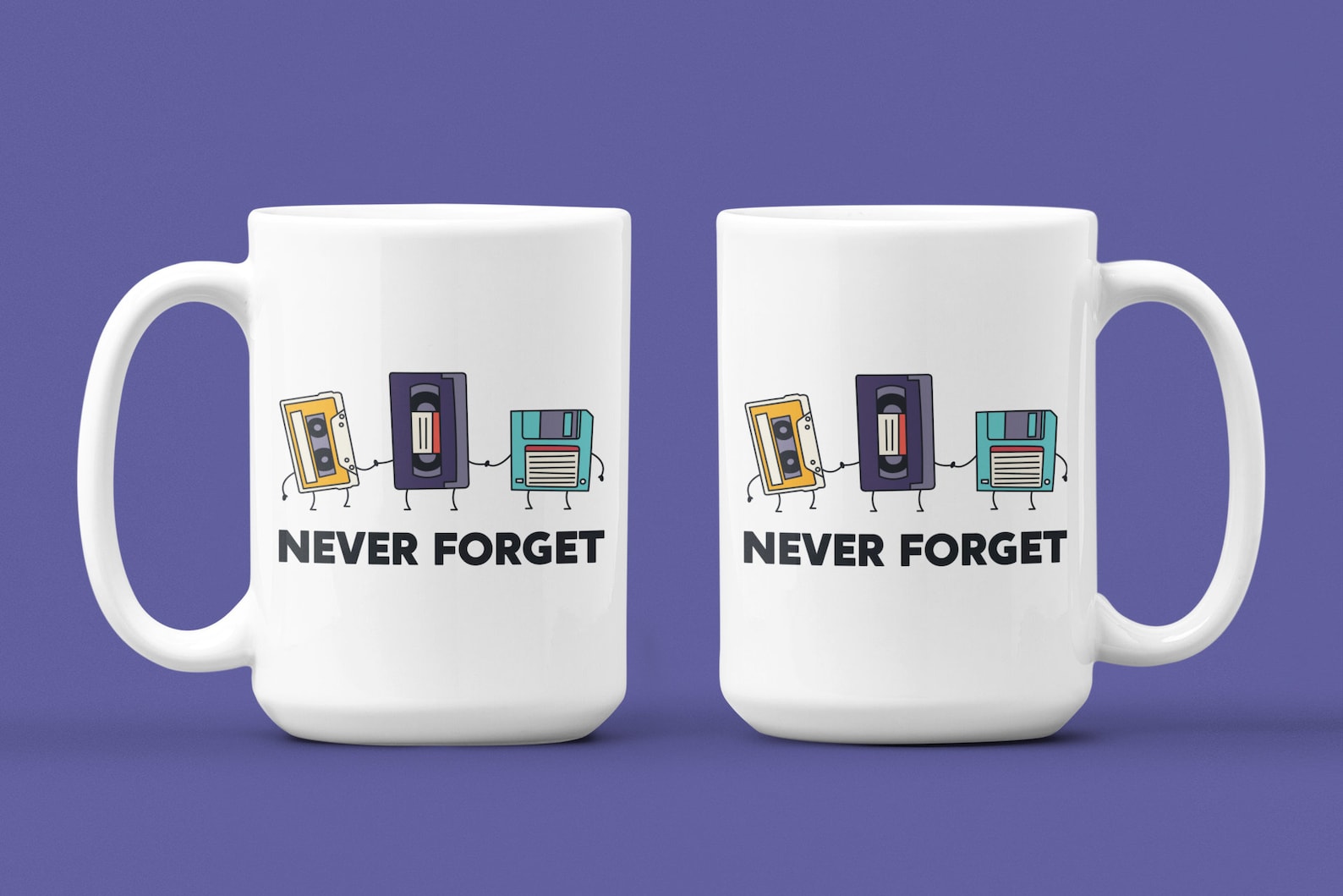 Retro Mug 90's Gift 80's Gift Never Forget | Etsy