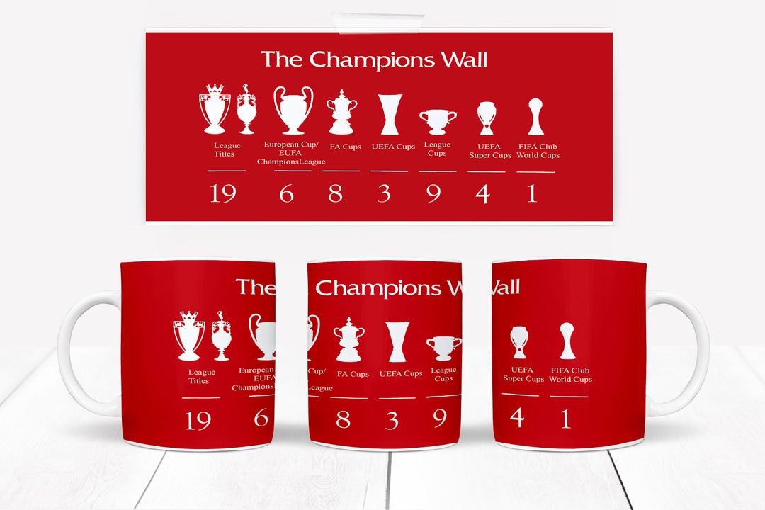 Liverpool LFC Champions Wall Mug Football and Soccer Enthusiast Gift ...