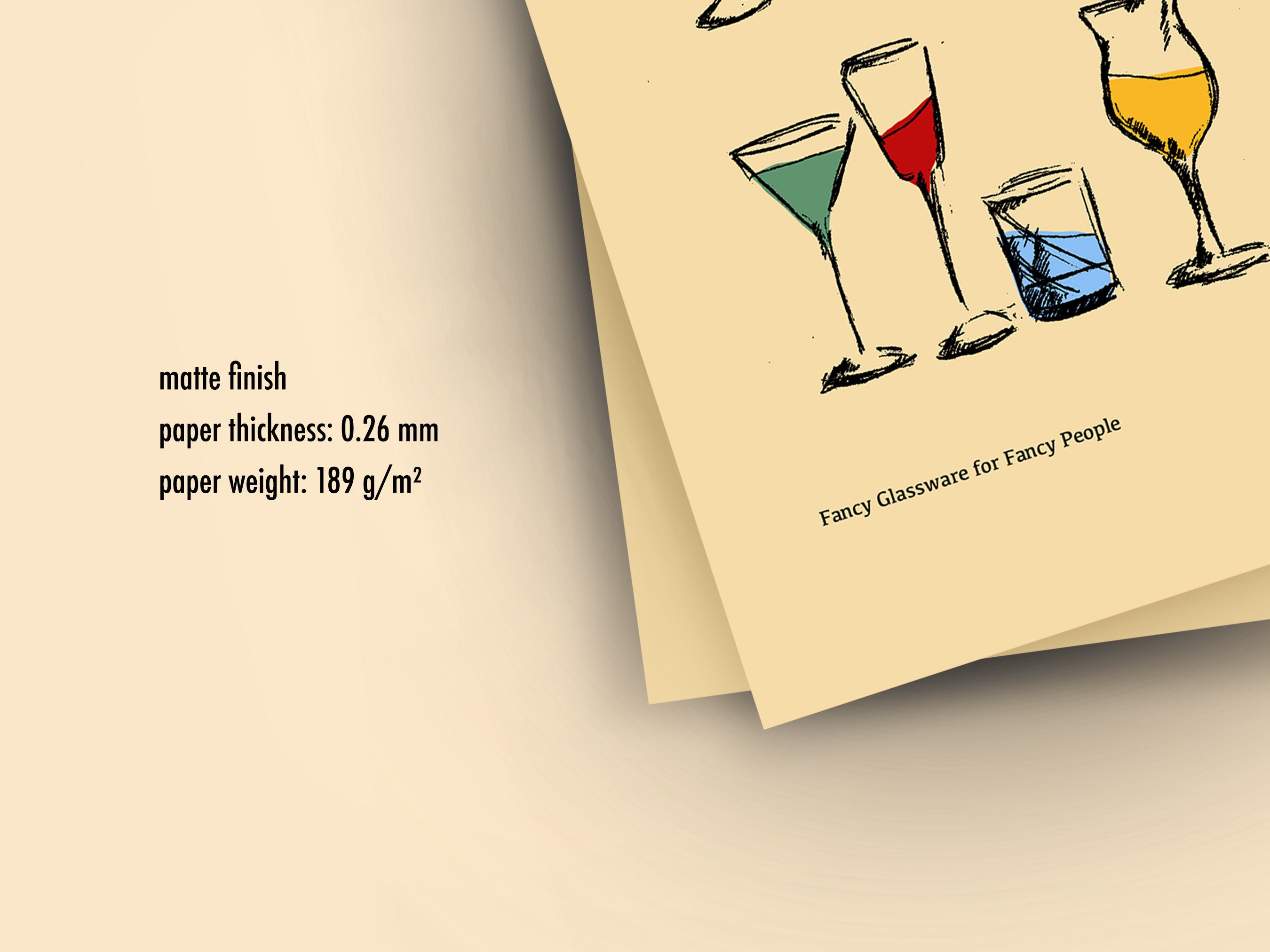 Fancy Glassware Illustration Poster Bright Wall Art - Etsy