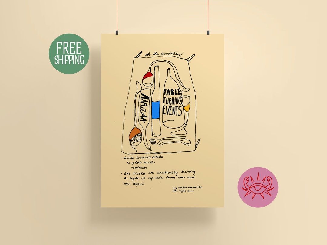 Colorful Illustration, Word Art Poster, Bright Home Decor Print - Etsy