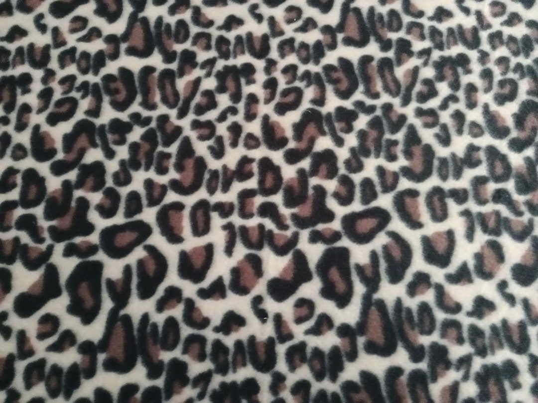 Tan Fleece With Black Spots - Etsy