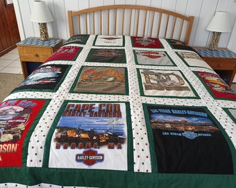 Harley Davidson Themed Memory T Shirt Blanket - Etsy