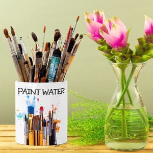 Paint Water Clean Water, Paint Brush Holder, Artist Tool Cup ...