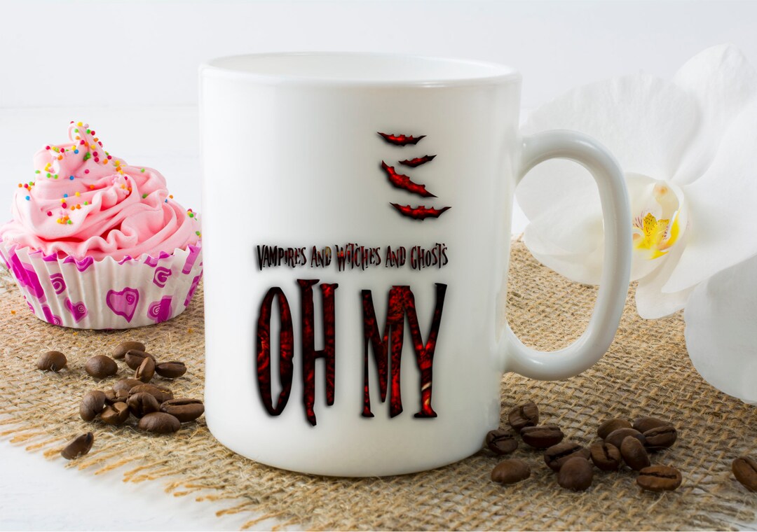 Funny Halloween Ceramic Mug Vampires Witches Ghosts Custom - Etsy
