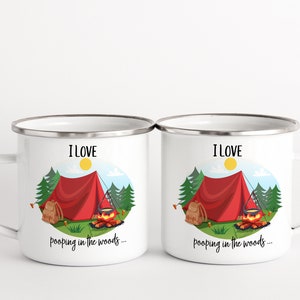 Funny Camping Gift I Love Pooping in the Woods Crazy Unique - Etsy