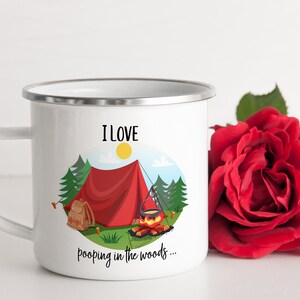 Funny Camping Gift I Love Pooping in the Woods Crazy Unique - Etsy