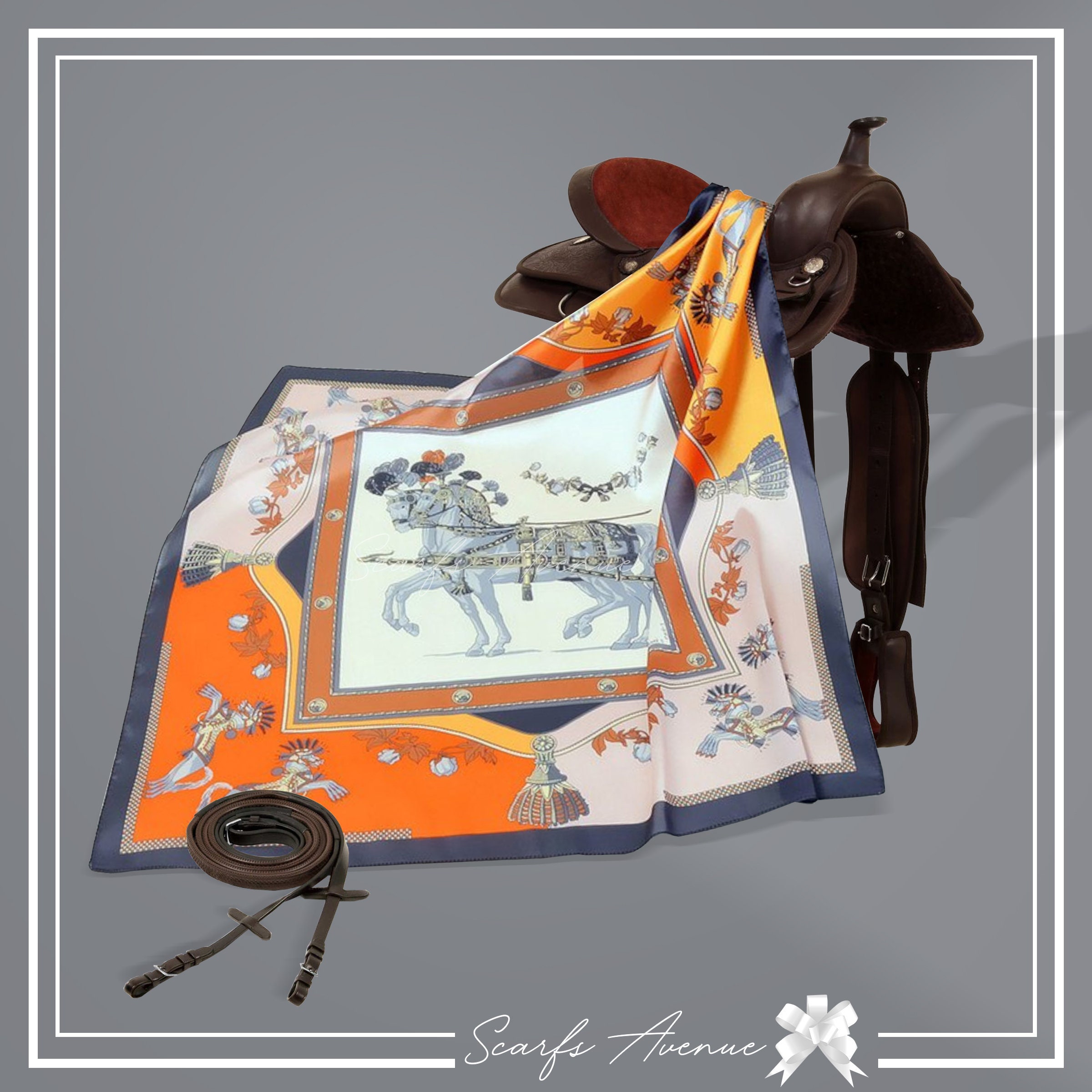 Equestrian Scarve | Cat Scarf | 2021 New Design Scarf Women Cartoon ...