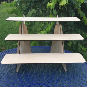 Three Tiered, Wooden, Display Shelves - Etsy