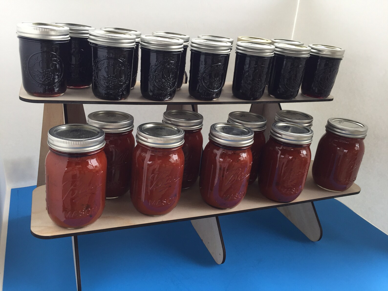 Extra Support Two Tiered Wooden Display Shelf - Etsy