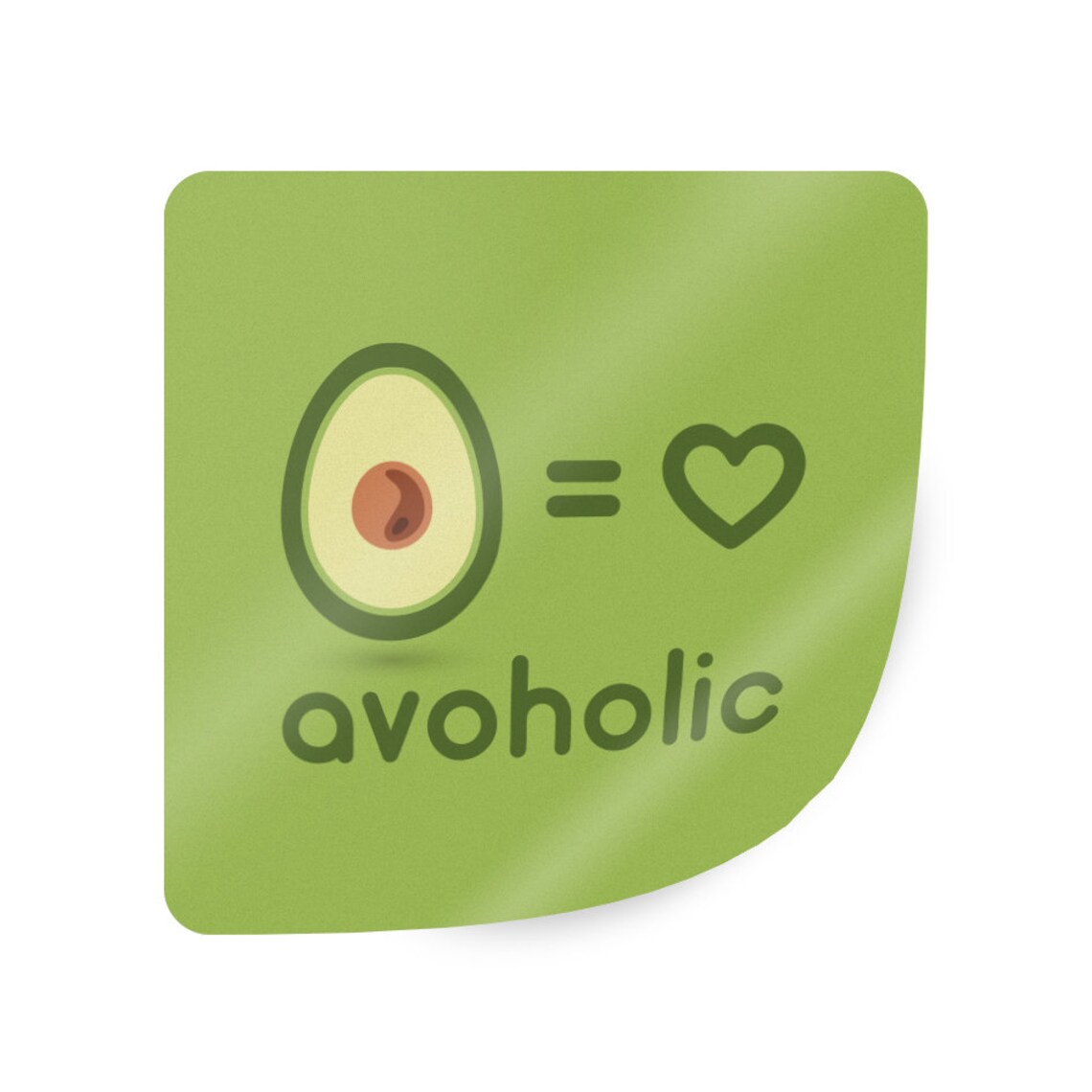 Avocado Sticker. Avocado Vinyl Sticker. Funny Avocado Sticker. Avocado ...