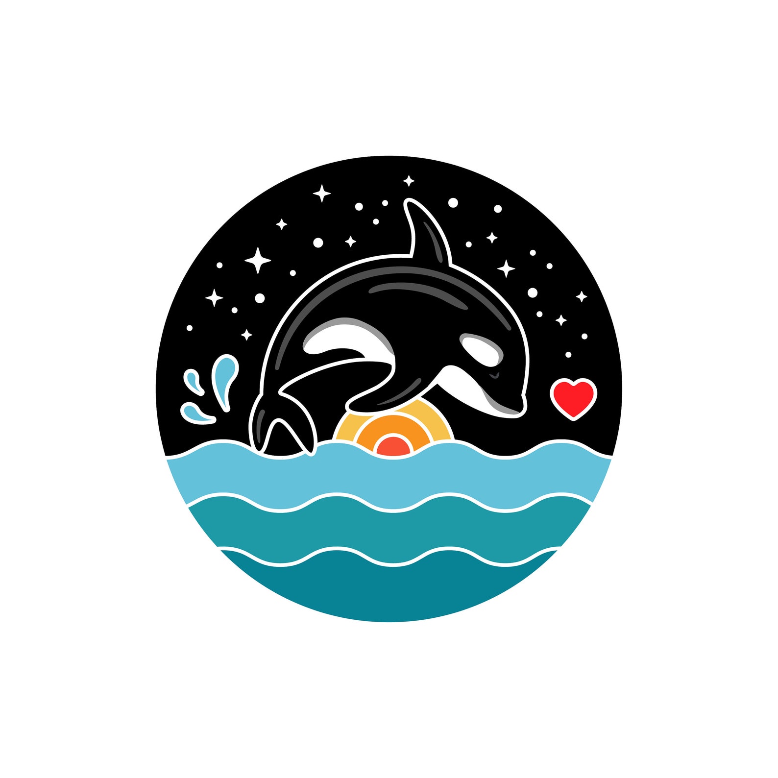 Orca Breaching Sticker. Orca Sticker. Killer Whale Sticker. Tilikum ...