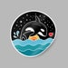 Orca Breaching Sticker. Orca Sticker. Killer Whale Sticker. Tilikum ...