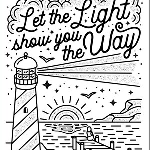 Let the Light Show You the Way Digital Print. Lighthouse Artwork ...