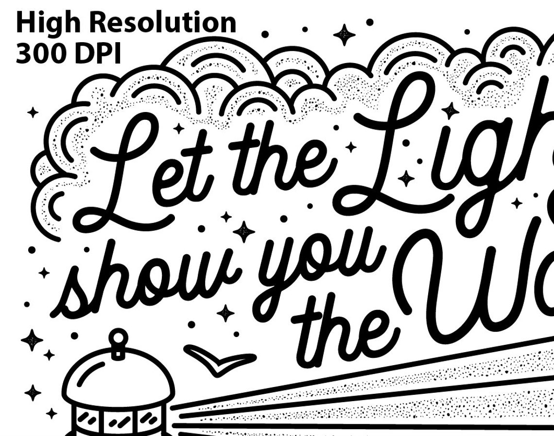 Let the Light Show You the Way Digital Print. Lighthouse - Etsy