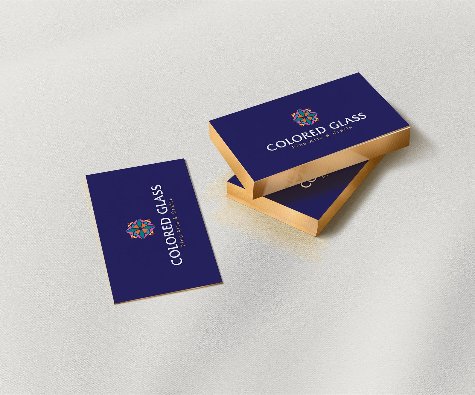 Colored Glass Logo. Stained Glass Logo Design. Stained Glass - Etsy