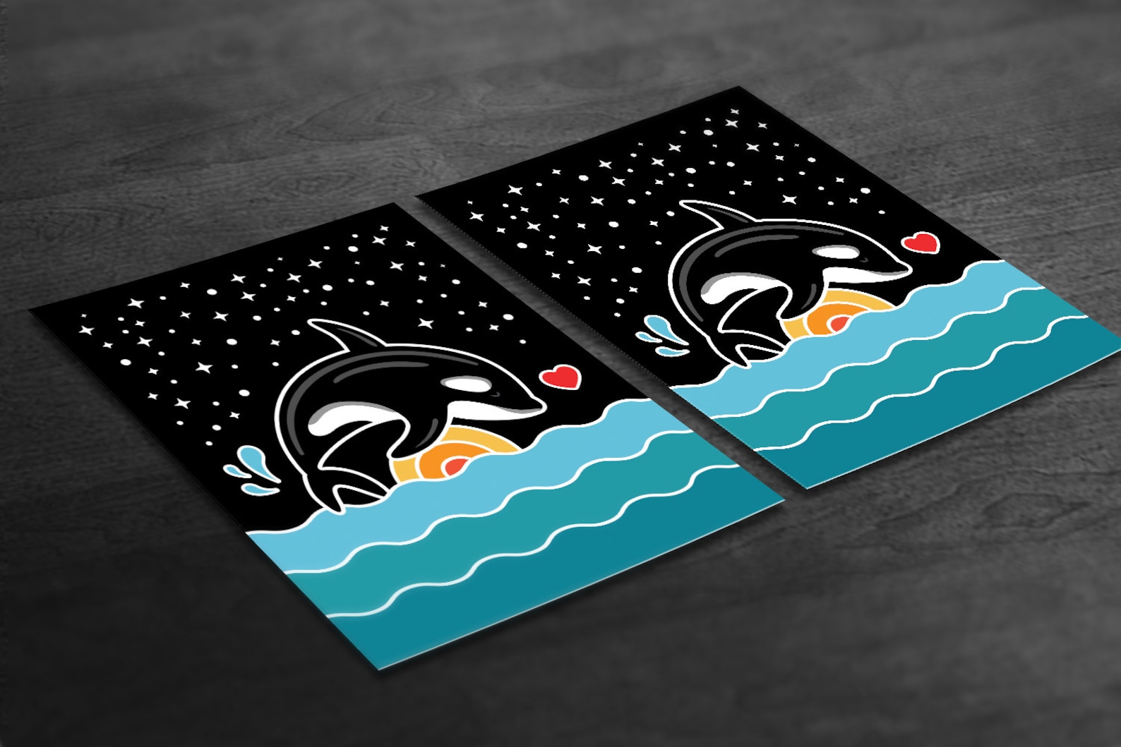 Orca Breaching Digital Print. Orca Art. Killer Whale Art. Orca Lover ...