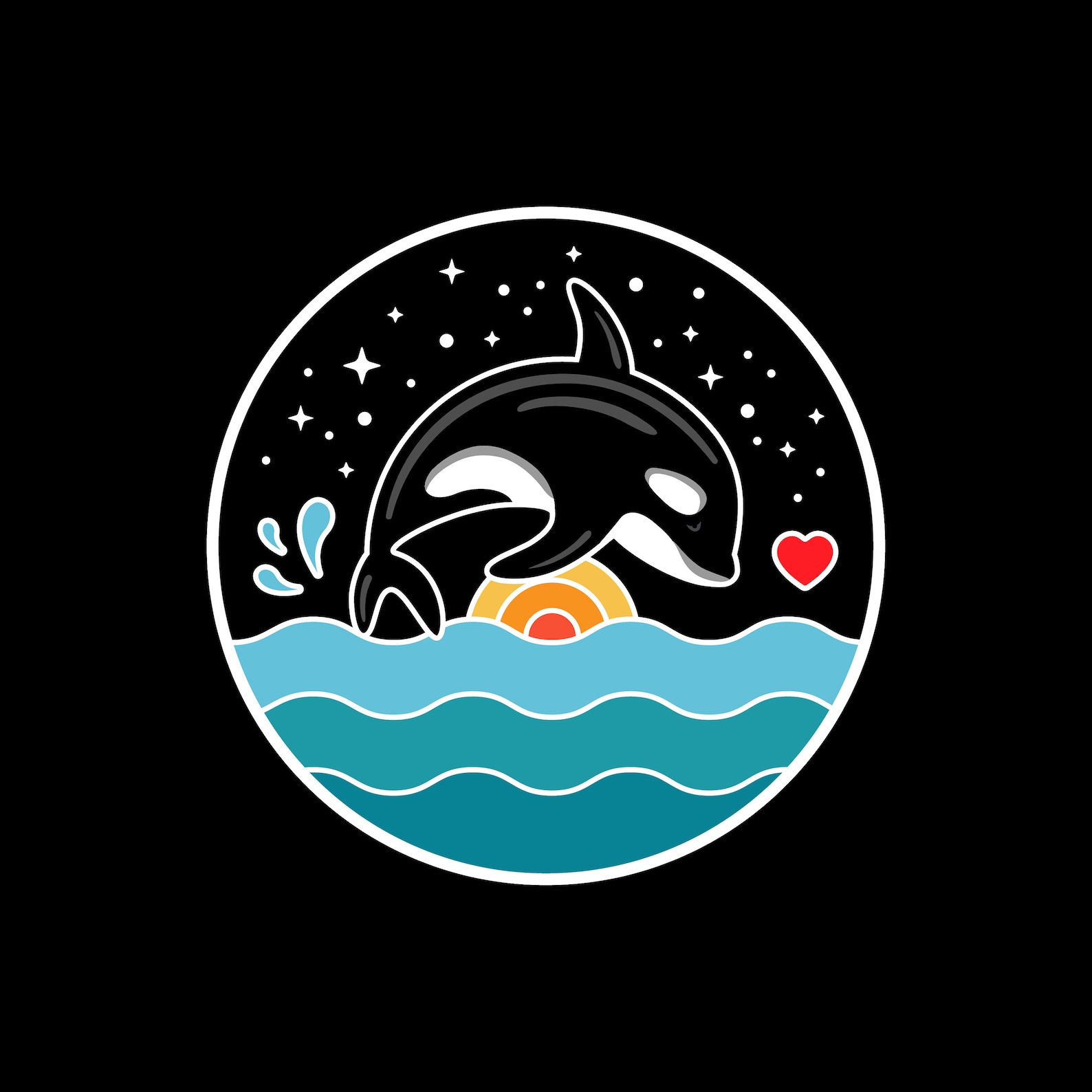 Orca Breaching Sticker. Orca Sticker. Killer Whale Sticker. Tilikum ...