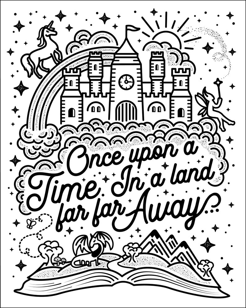 Once Upon A Time Digital Print. Once Upon a Time Art. Fairytale Art. in ...
