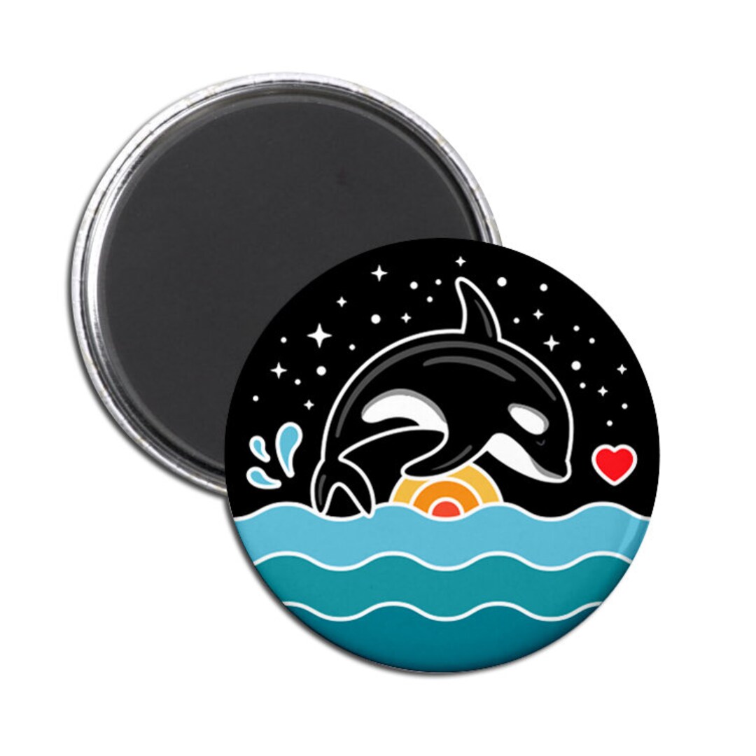 Orca Breaching Magnet. Orca Art. Killer Whale Art. Orca Lover. Whale ...