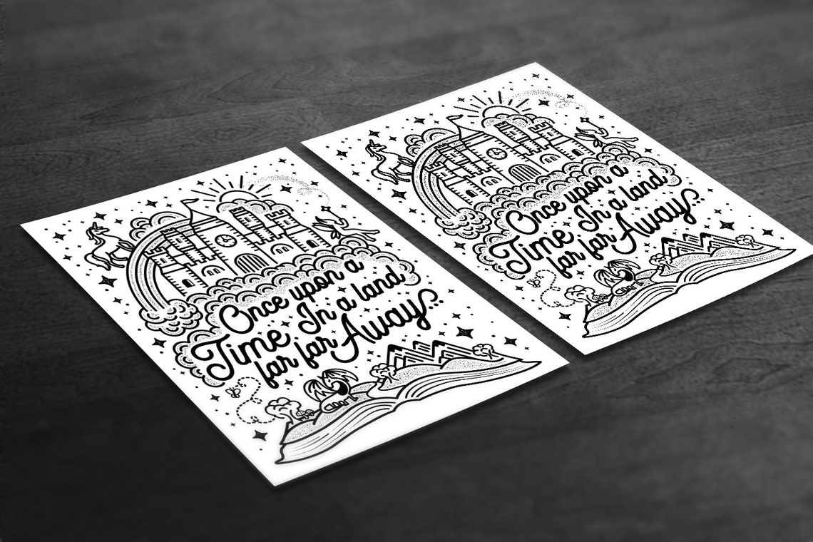 Once Upon A Time Digital Print. Once Upon a Time Art. Fairytale Art. in ...