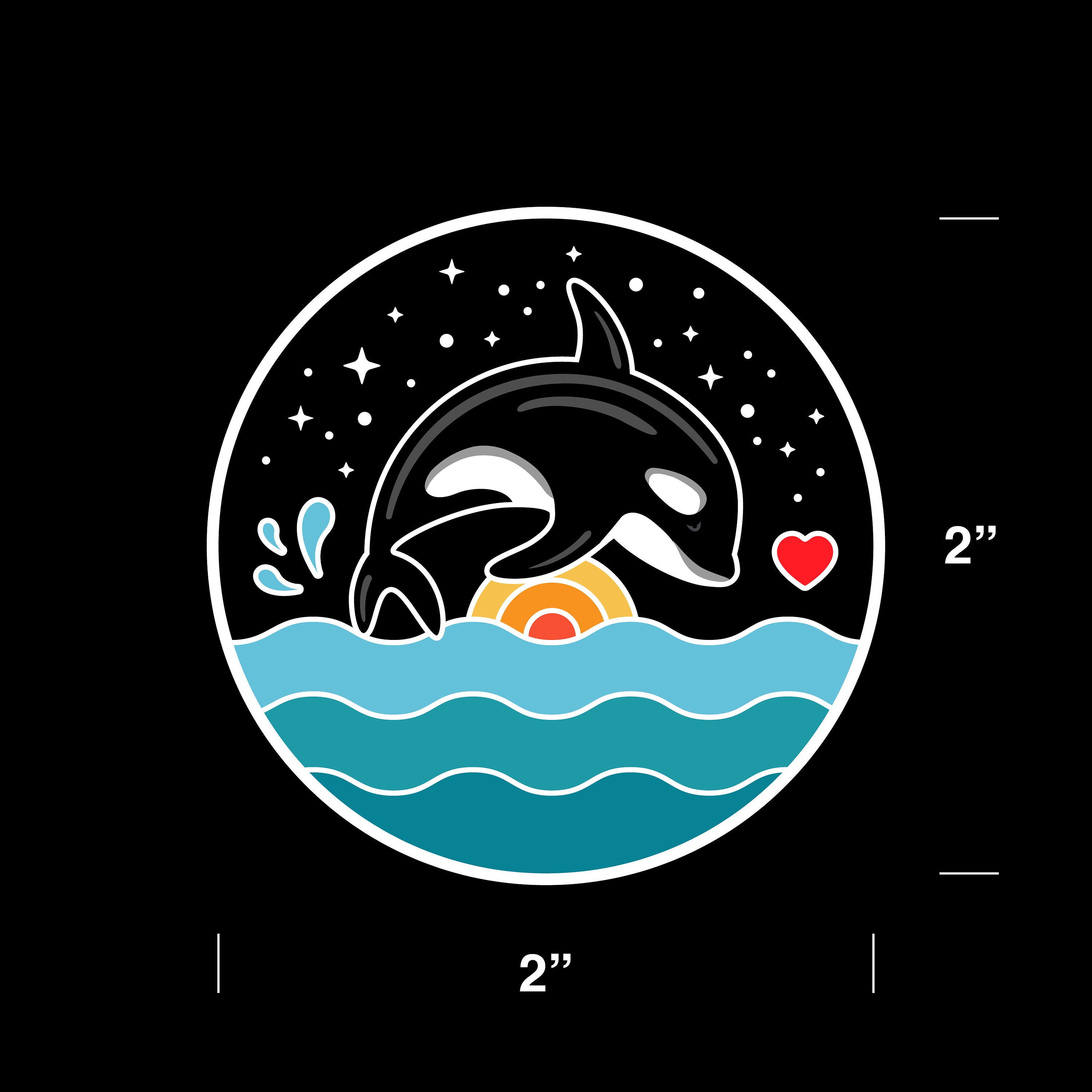 Orca Breaching Sticker. Orca Sticker. Killer Whale Sticker. Tilikum ...