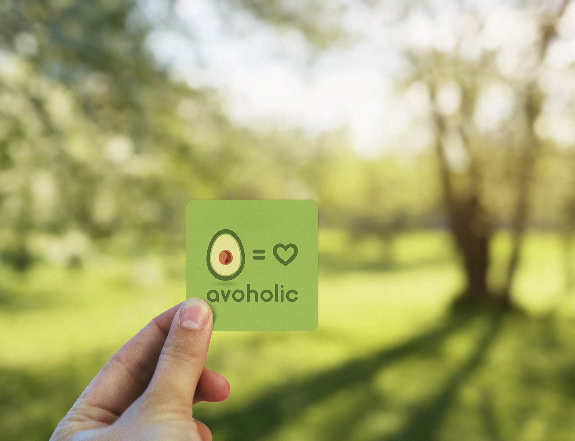 Avocado Sticker. Avocado Vinyl Sticker. Funny Avocado Sticker. Avocado ...