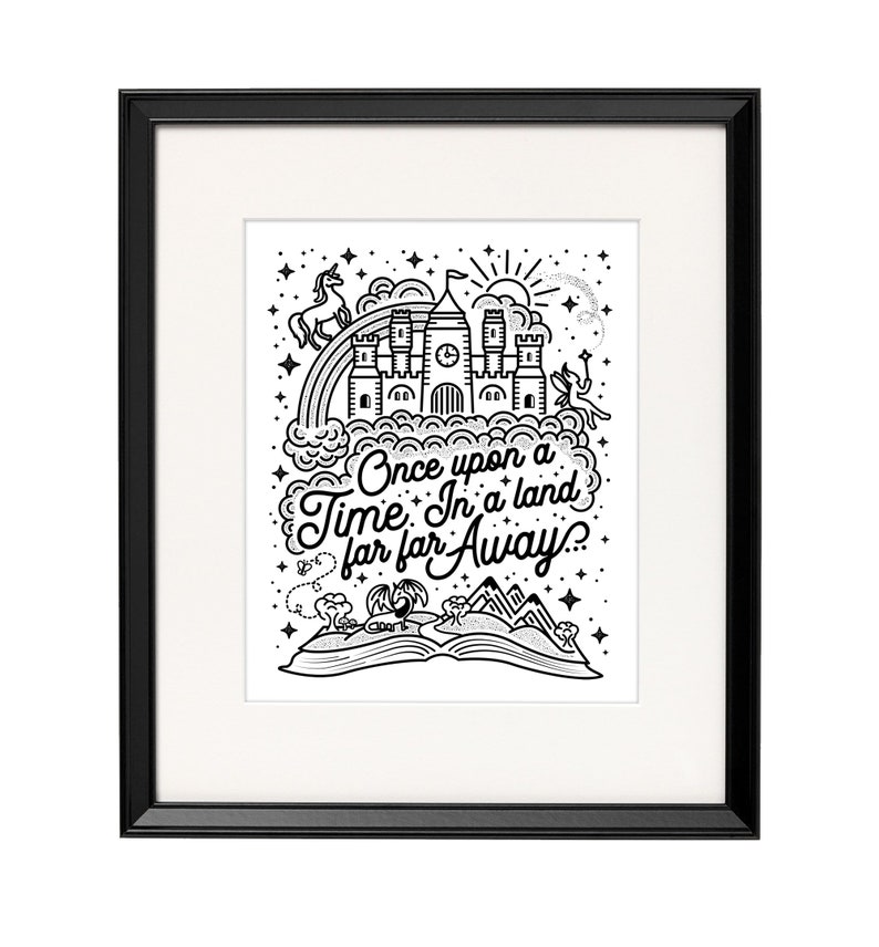 Once Upon A Time Digital Print. Once Upon a Time Art. Fairytale Art. in ...
