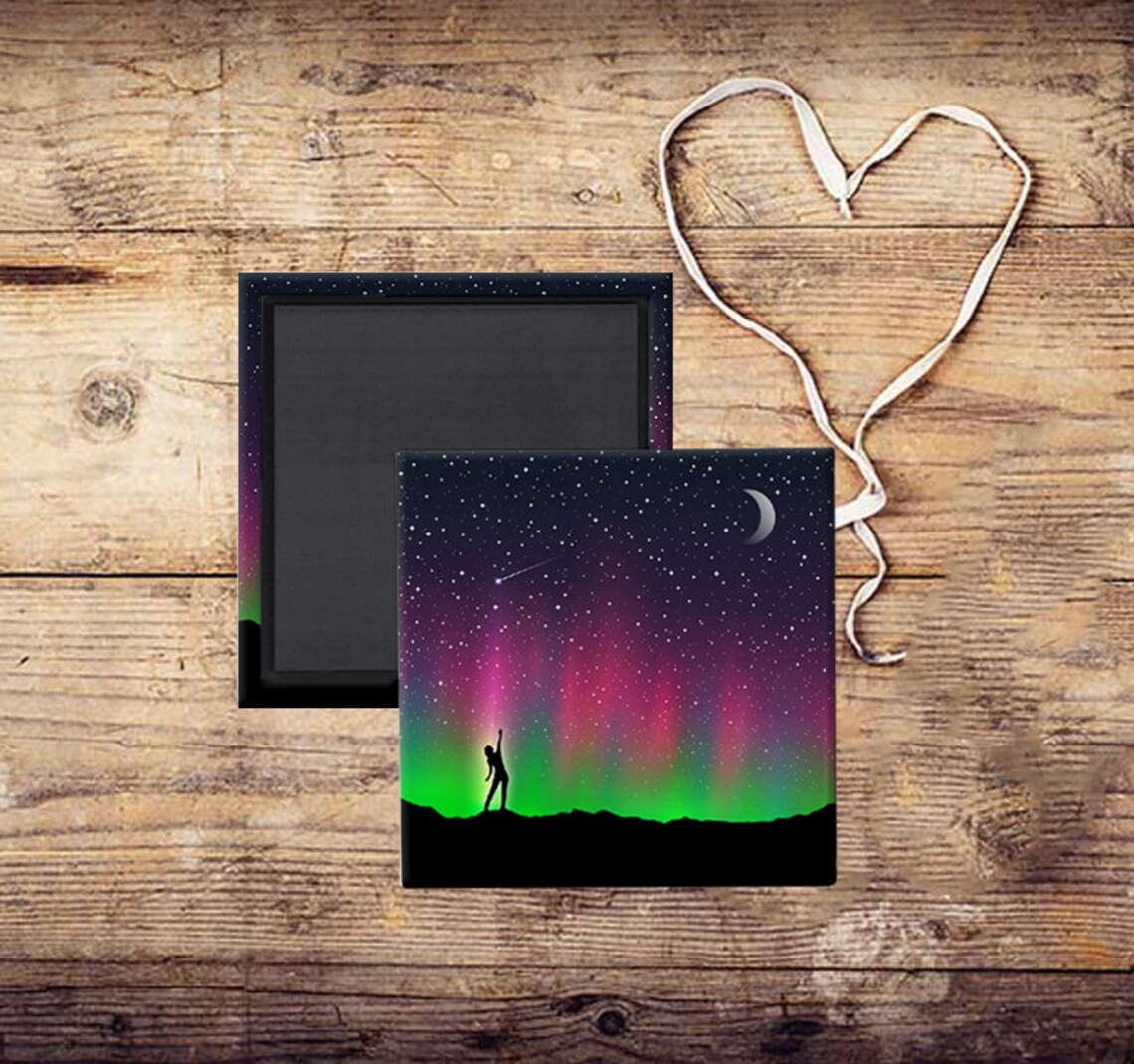 Northern Lights Magnet. Northern Lights Artwork. Reach for the Stars ...