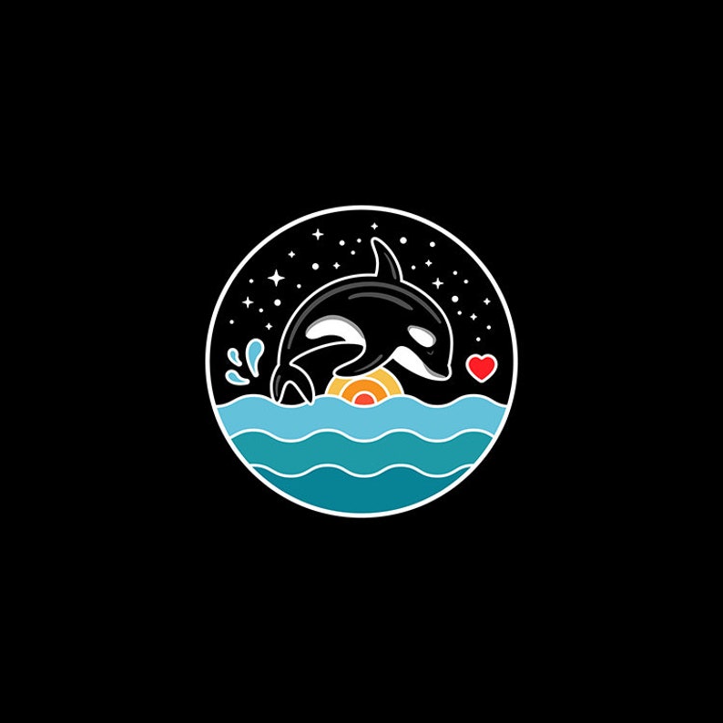 Orca Breaching Magnet. Orca Art. Killer Whale Art. Orca Lover. Whale ...