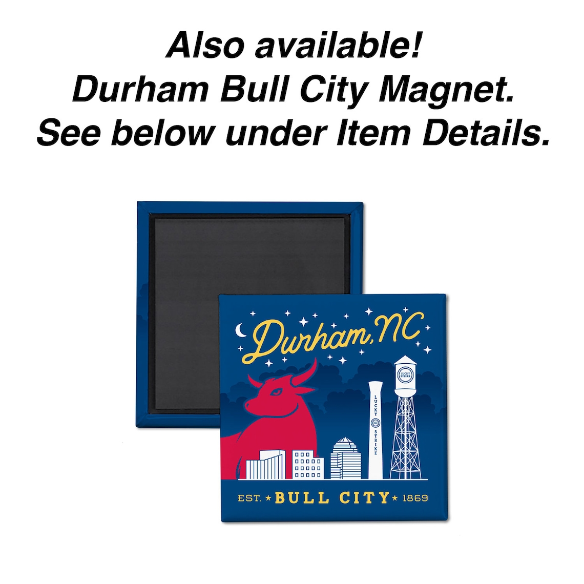 Durham Bull City Sticker. Durham NC Sticker. North Carolina Sticker ...