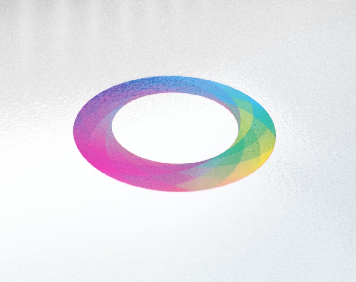 Rainbow Circle Round Logo. Rainbow Vector Logo Design. Rainbow Logo ...