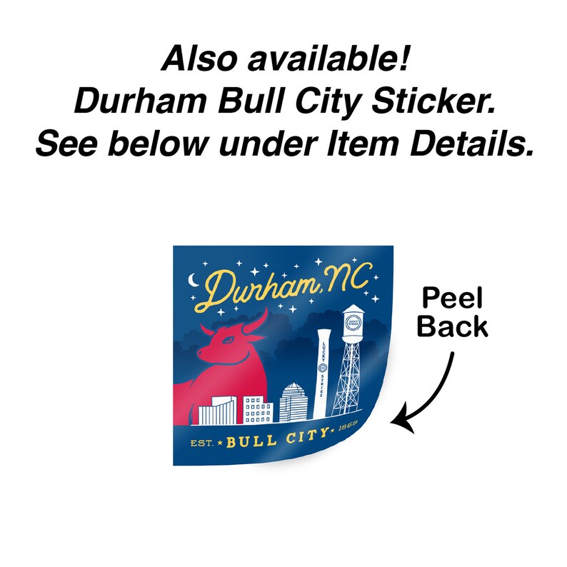 Durham Bull City Magnet. Durham NC Magnet. North Carolina Magnet ...