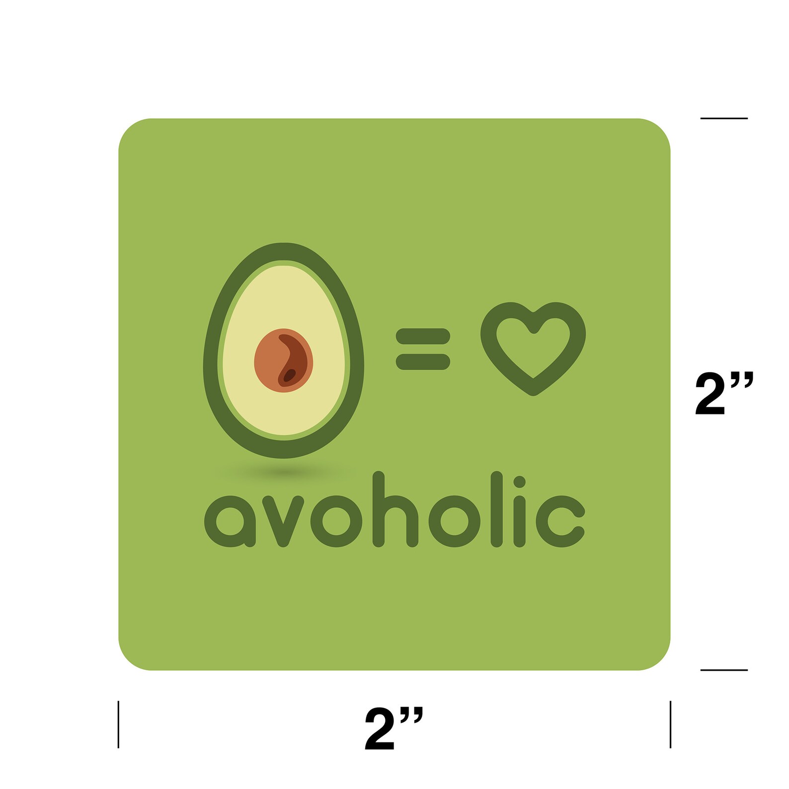 Avocado Sticker. Avocado Vinyl Sticker. Funny Avocado Sticker. Avocado ...
