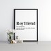 Boyfriend Definition Print, Gift for Boyfriend, Wall Art, Typography ...