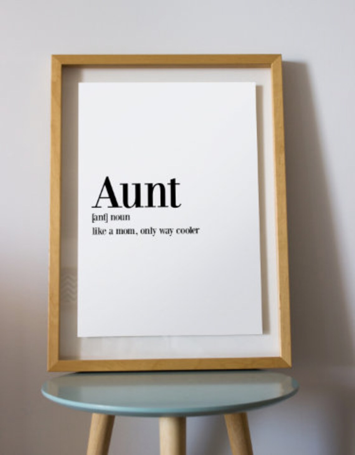 Aunt Definition Print Gift for Aunt Dictionary Print Home - Etsy